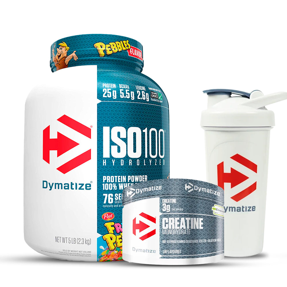 Pack Iso 100 Dymatize 5lb y Creatina Monohidratada — AlfaDeportes.cl