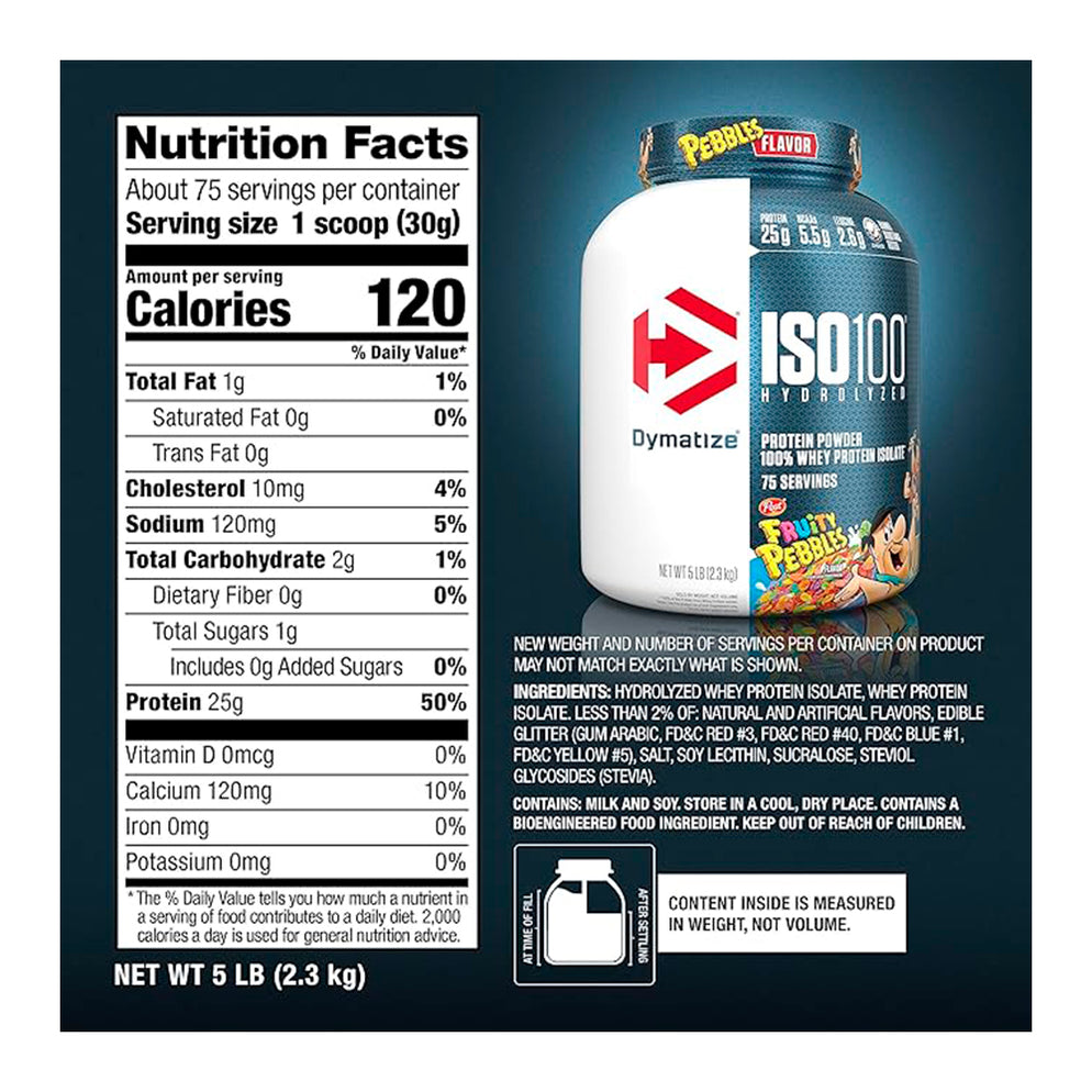 Proteína ISO 100 Dymatize Fruity Pebbles 5 Lb — AlfaDeportes.cl